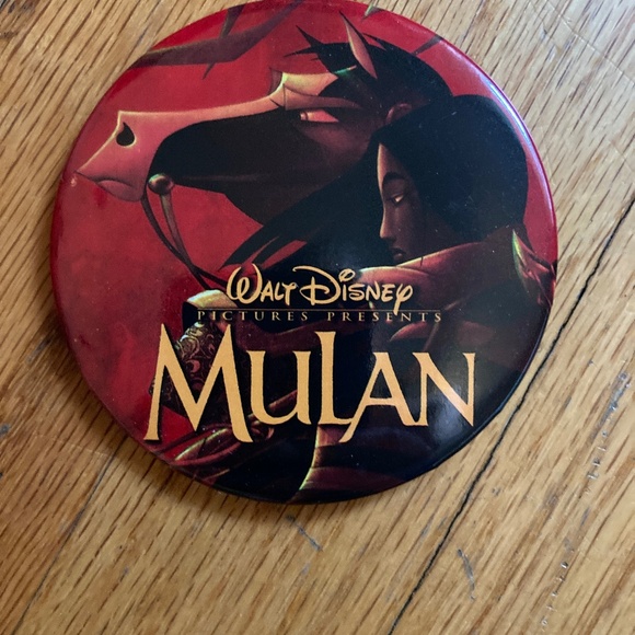 Disney | Other | Vintage 998 Disneys Mulan Film Button Pin | Poshmark